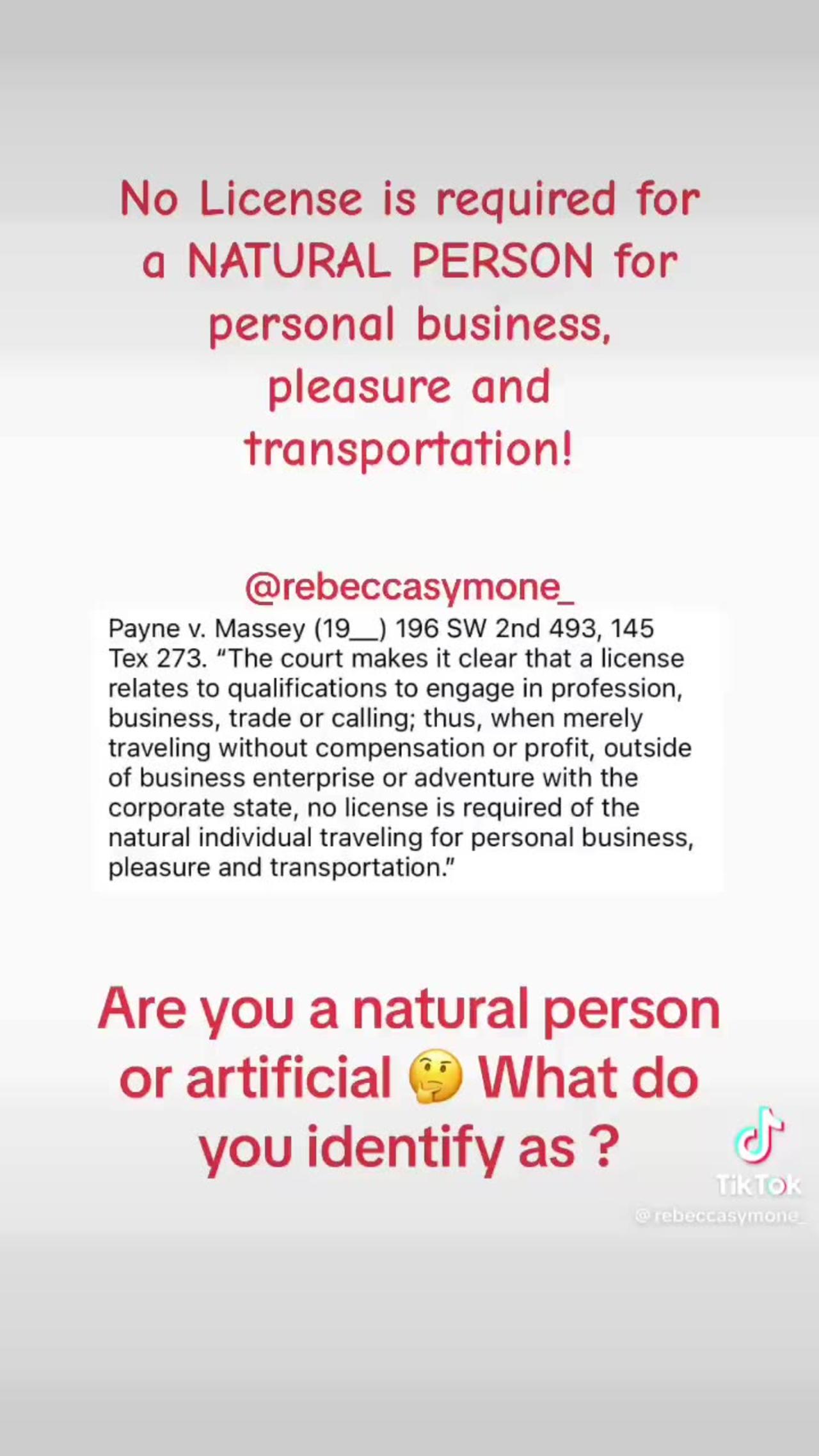 NO License is required for a NATURAL PERSOn for - One News Page VIDEO