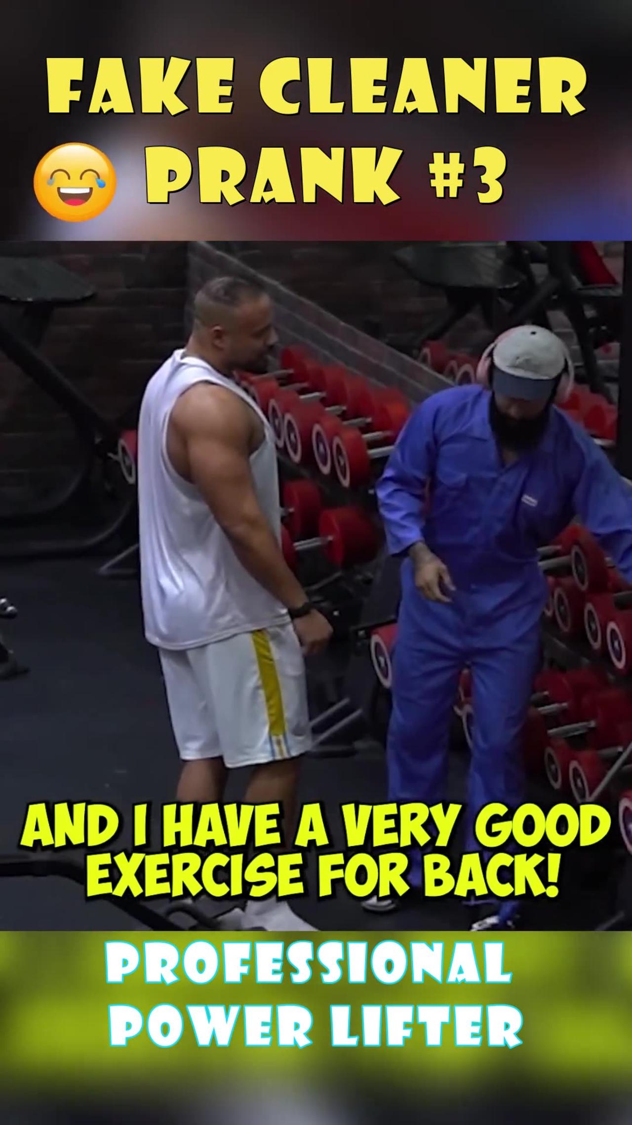 Anatoly gym prank | 💪 Fake cleaner prank - One News Page VIDEO
