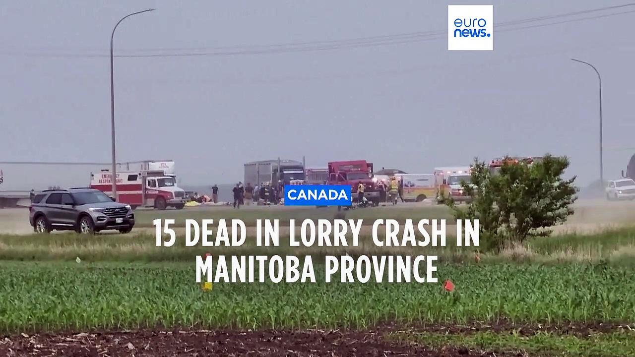 At least 15 dead in bus crash in central Canada - One News Page VIDEO