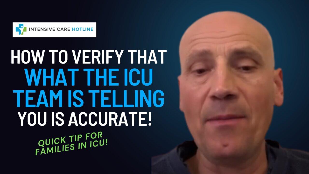 How To Verify That What the ICU Team is Telling - One News Page VIDEO
