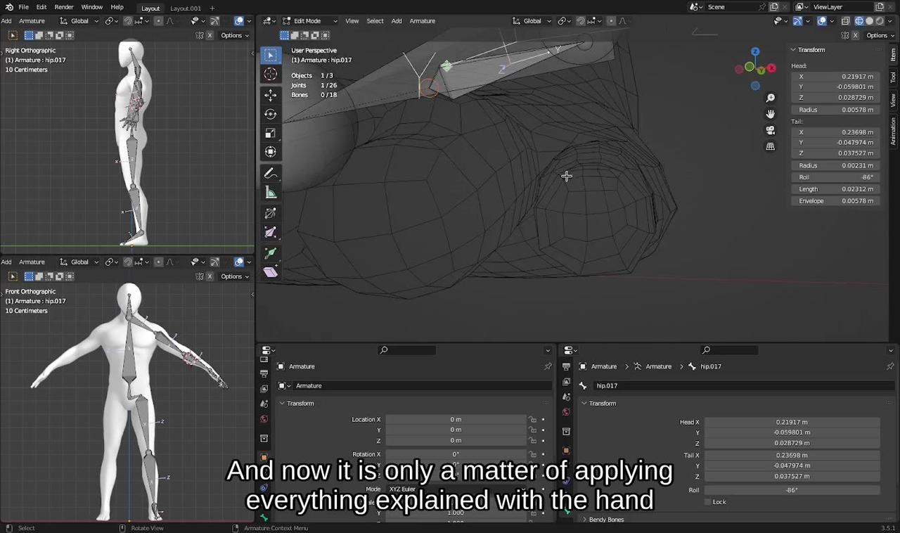 Blender Rigging: Part 1 - Base Skeleton - One News Page VIDEO