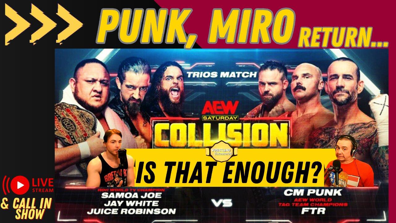AEW Collision | Will You Watch? | Live - One News Page VIDEO