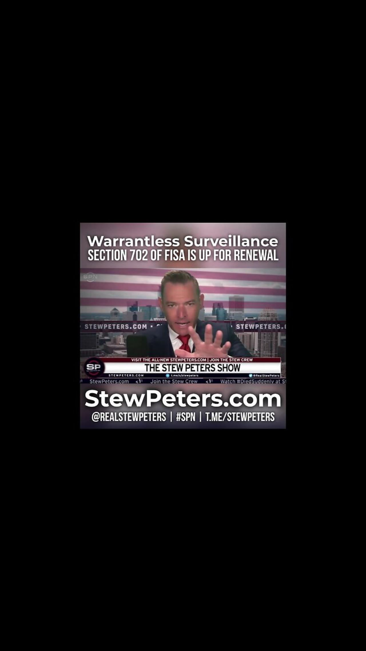 Stew Peters Goes Ballistic On The Patriot Act, - One News Page VIDEO