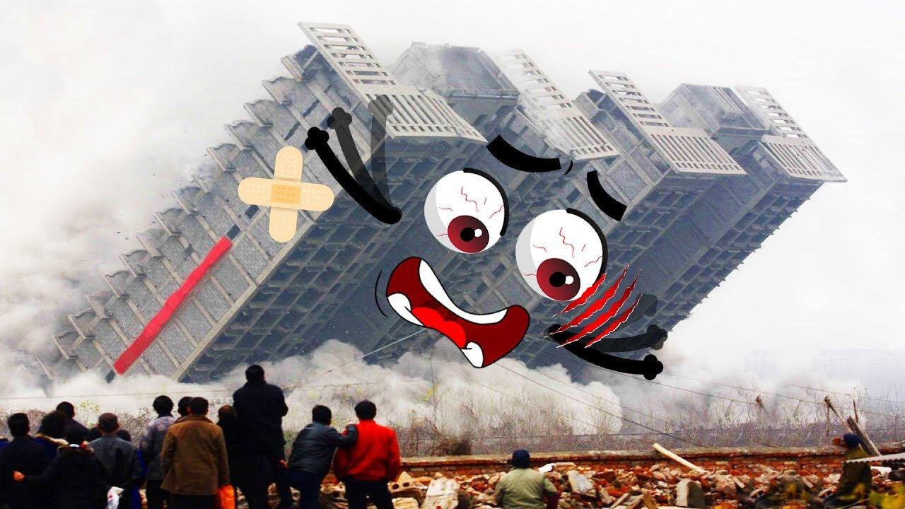Extreme Dangerous Building Demolition Skills, - One News Page VIDEO