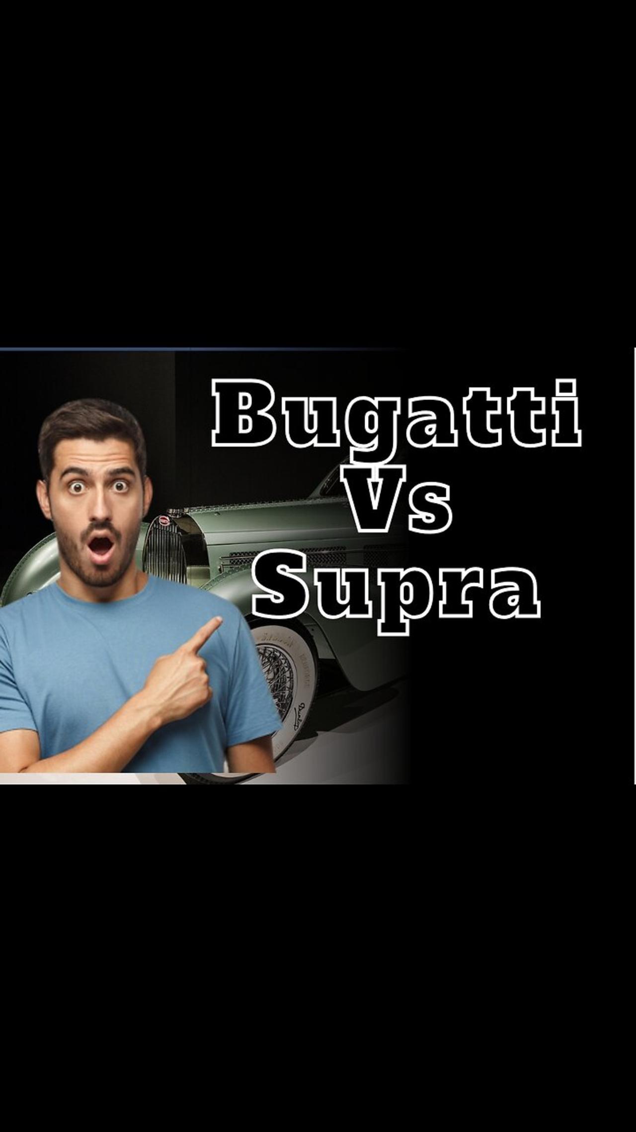 toyota supra mk4 vs bugatti chiron racing - One News Page VIDEO