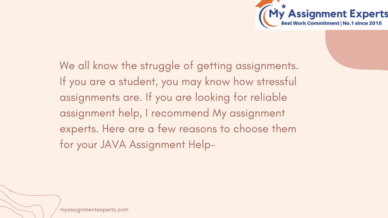 WHY YOU SHOULD CHOOSE MY ASSIGNMENT EXPERTS FOR - One News Page VIDEO