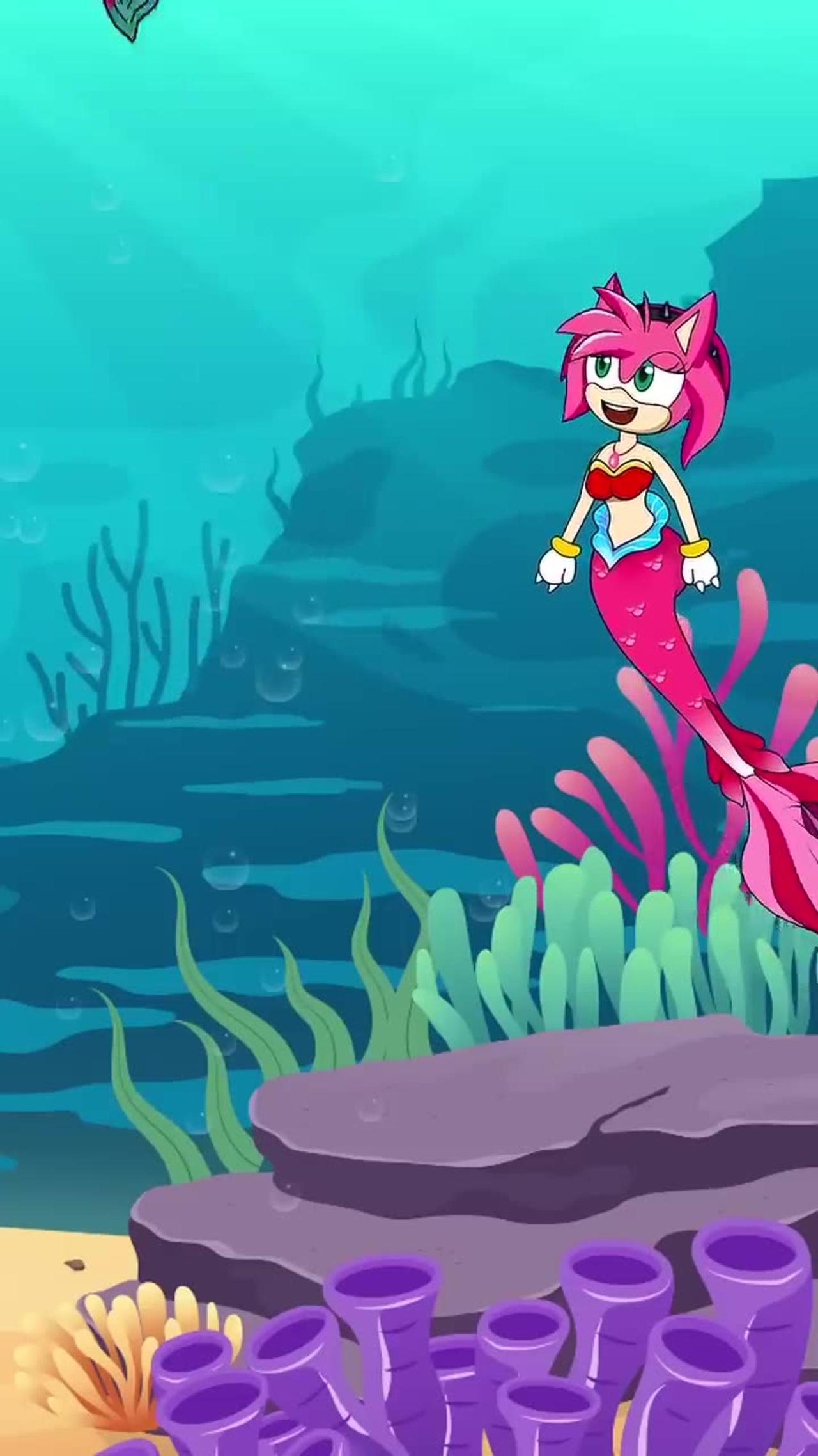 Mermaid Amy saved the distracted baby Sonic! - - One News Page VIDEO