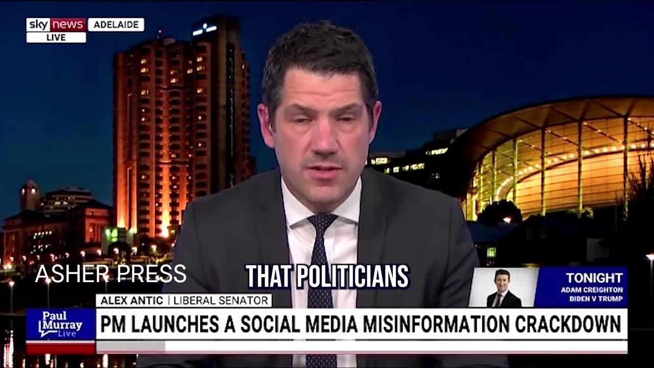 Senator Alex Antic - A Ministry of Truth Is - One News Page VIDEO