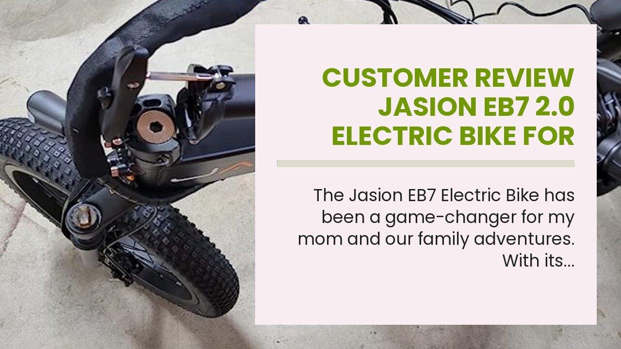 Amazon Review Jasion EB7 2.0 Electric Bike for - One News Page VIDEO