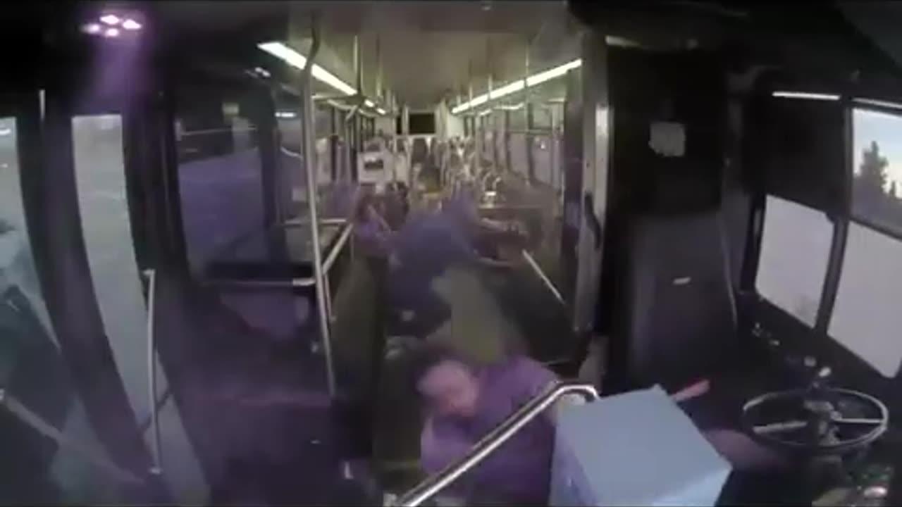 Dashcam of Bus Running Red Light - One News Page VIDEO