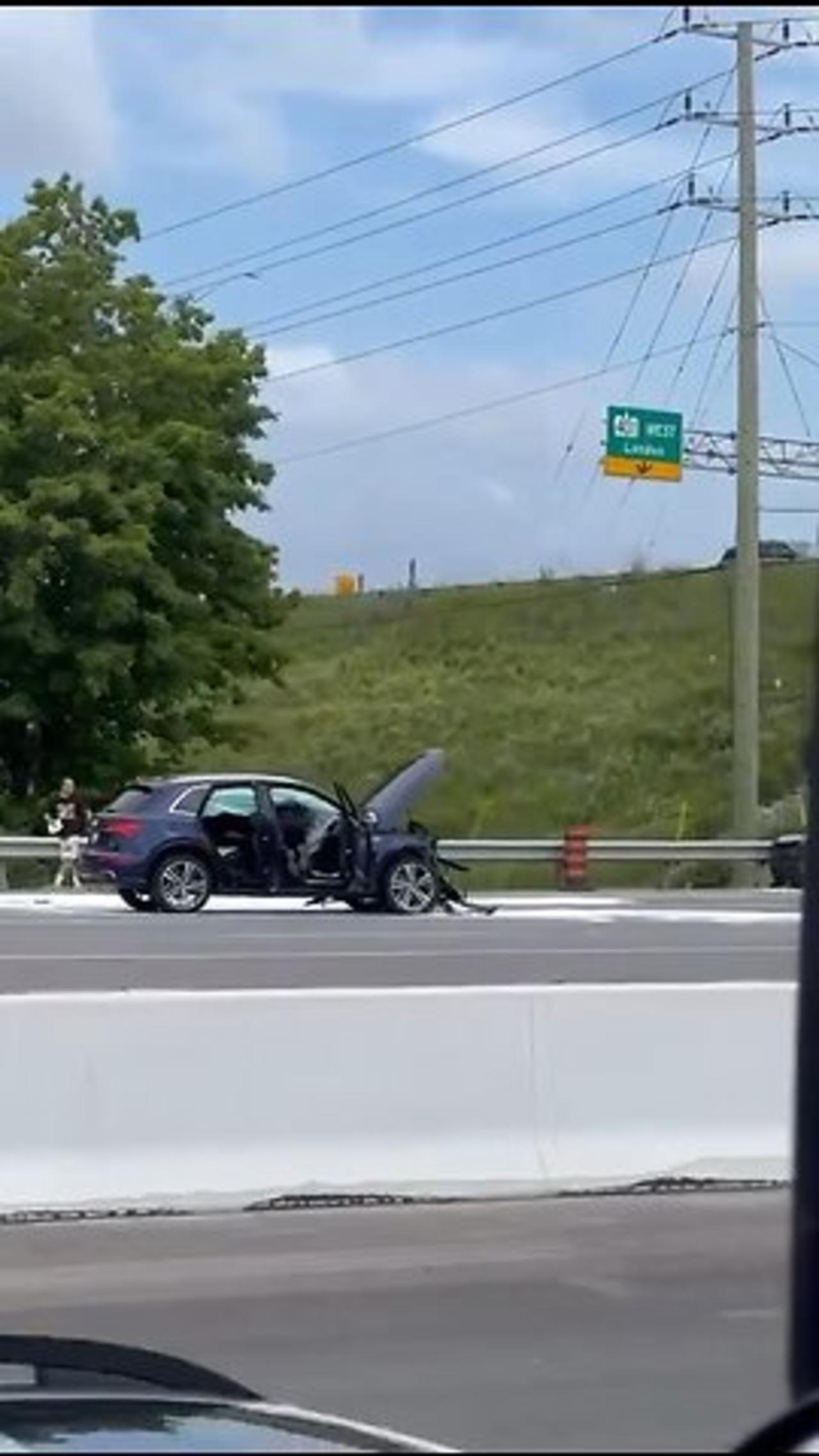 Car Accident On Highway 401 One News Page VIDEO