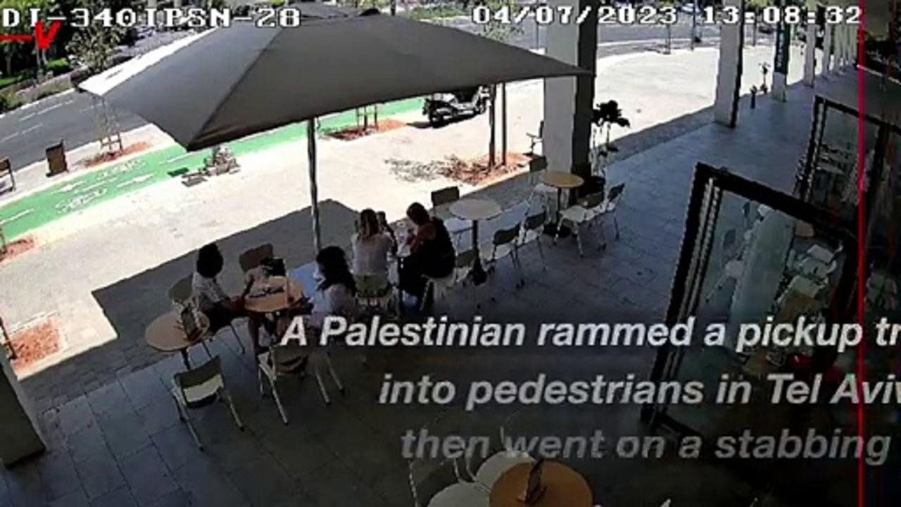 Security Camera Captures Palestinian Ramming a - One News Page VIDEO