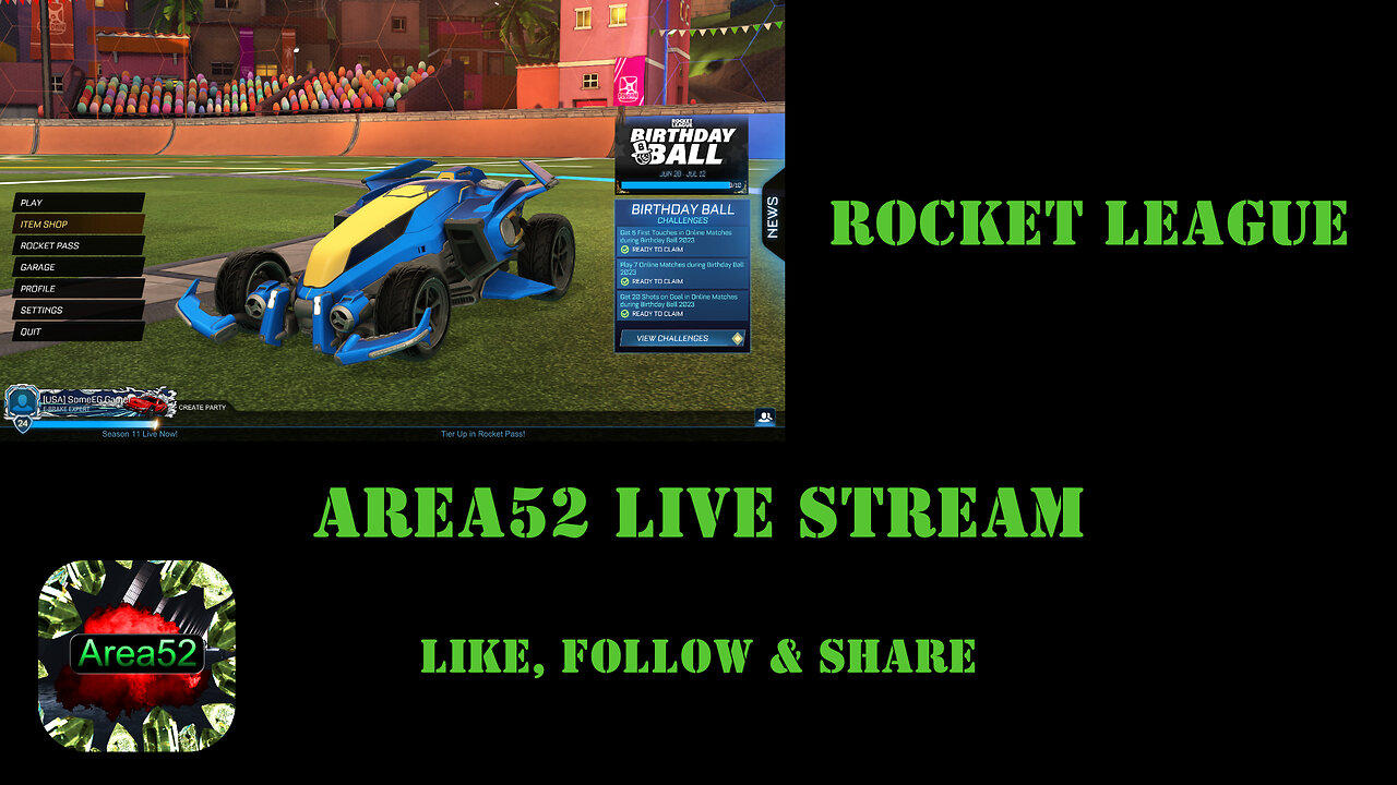 Rocket League Live Stream - One News Page VIDEO