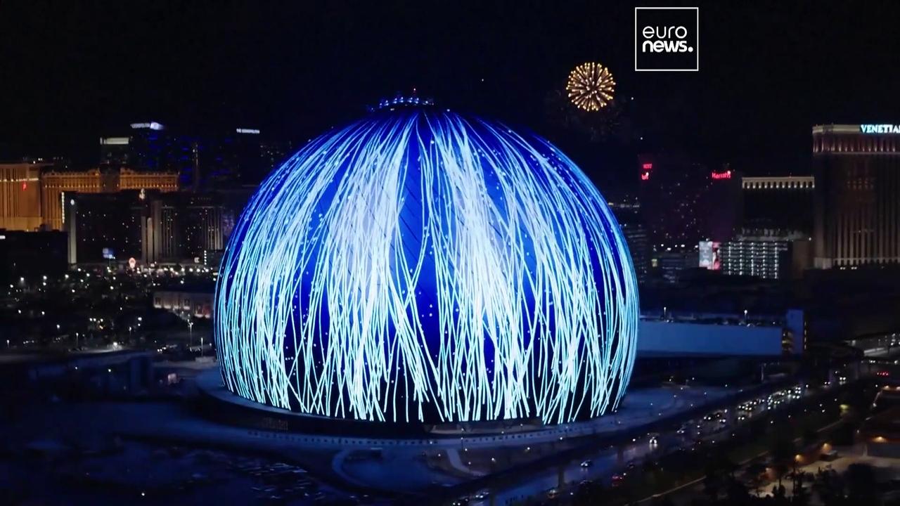Watch: World's biggest LED sphere showers Las - One News Page VIDEO