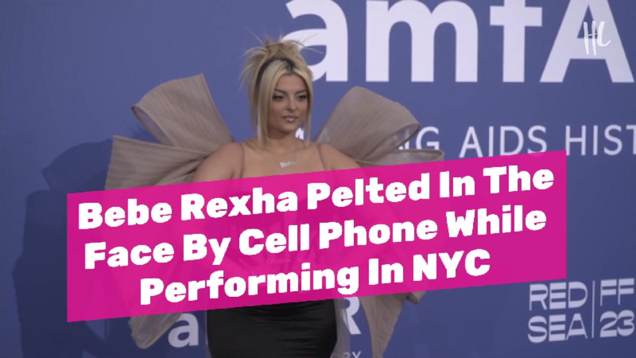 Bebe Rexha Pelted In The Face By Cell Phone - One News Page VIDEO