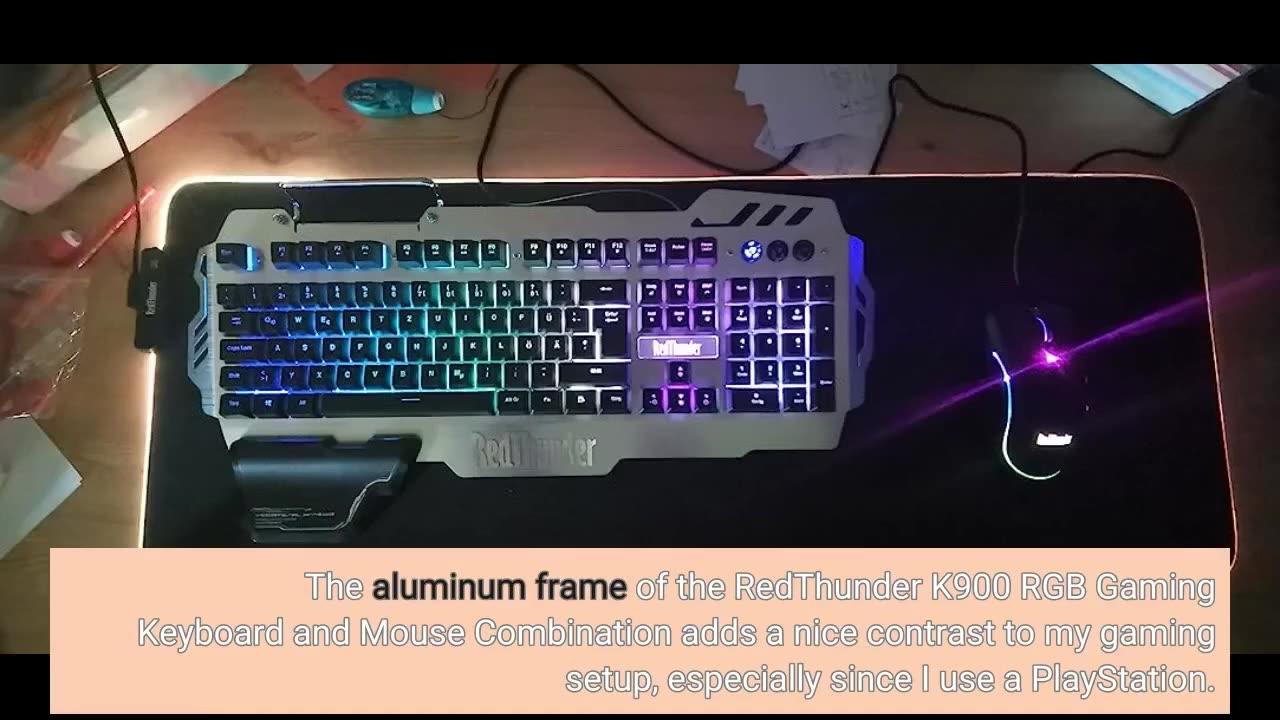 RedThunder K900 RGB Gaming Keyboard and Mouse - One News Page VIDEO