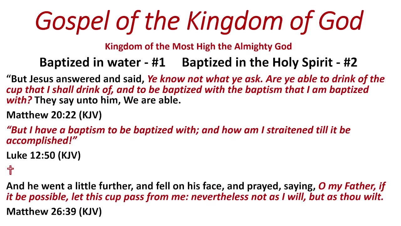 THE THREE BAPTISMS OF JESUS CHRIST - One News Page VIDEO