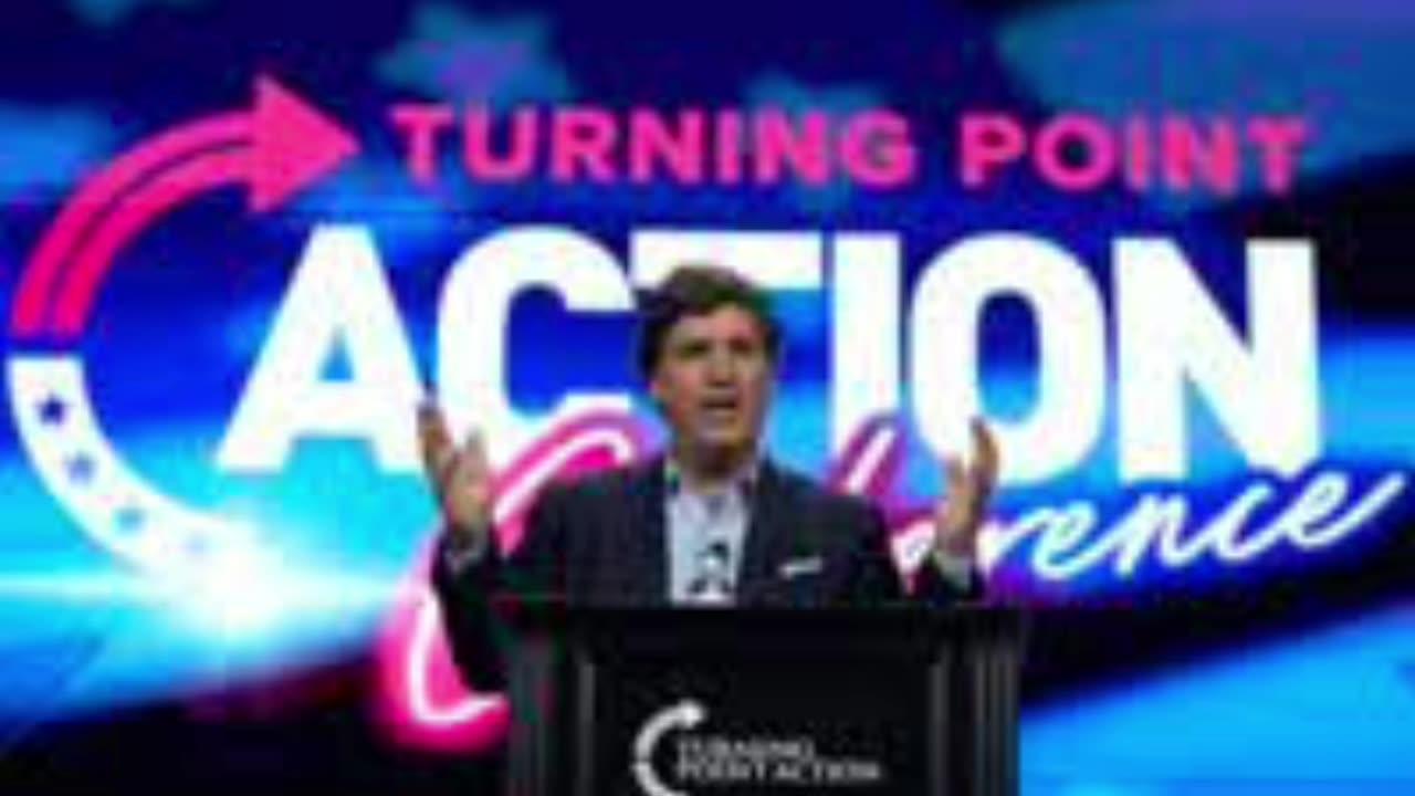 Tucker Carlson Speak At Turning Point Action One News Page Video