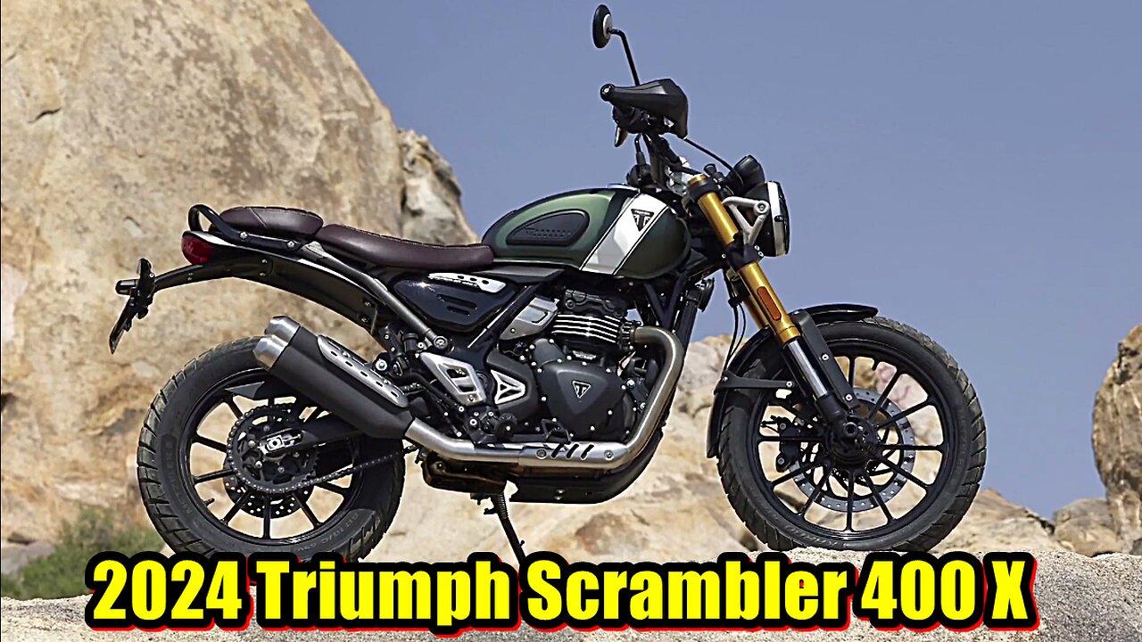 2024 Triumph Scrambler 400 X Rounds Out - One News Page VIDEO