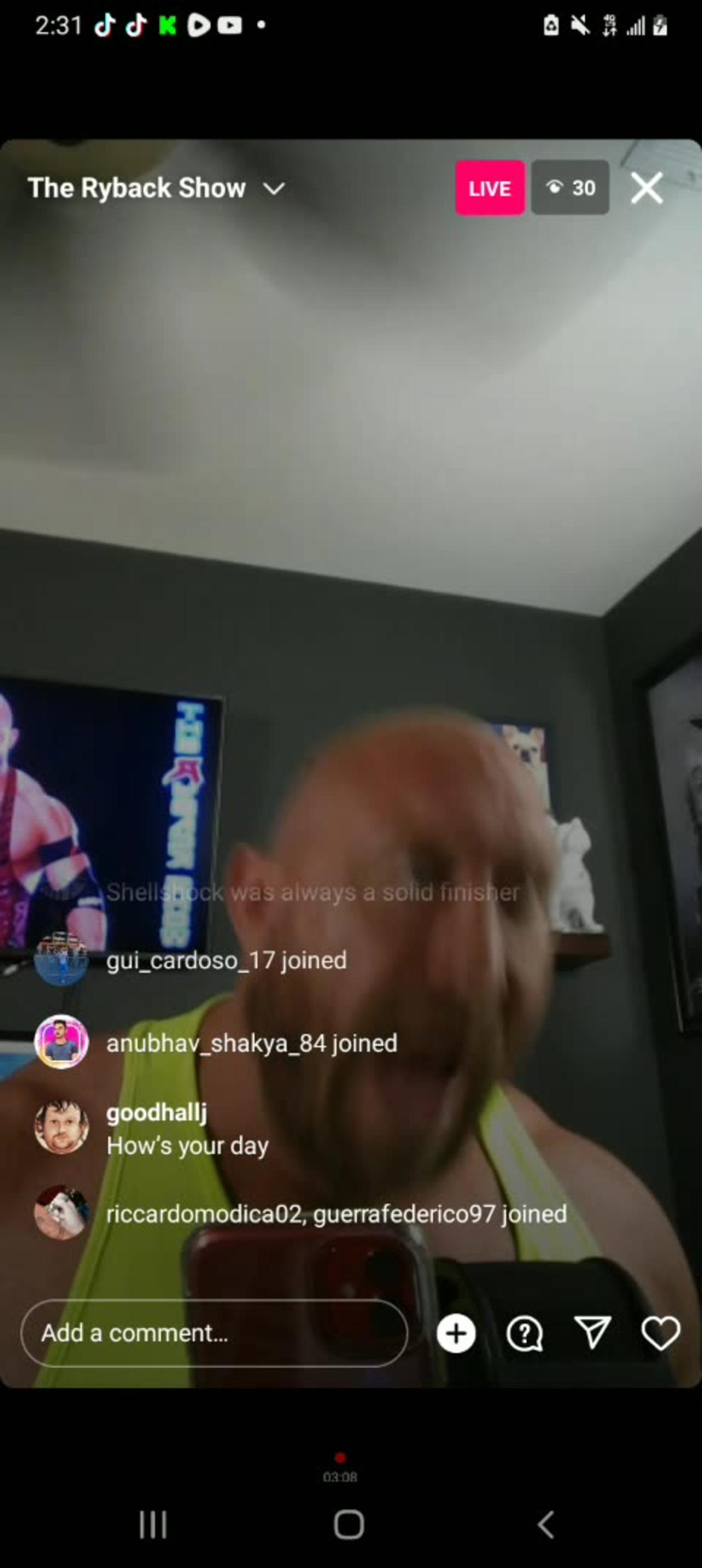 Ryback Instagram live 7/17/23part1 - One News Page VIDEO