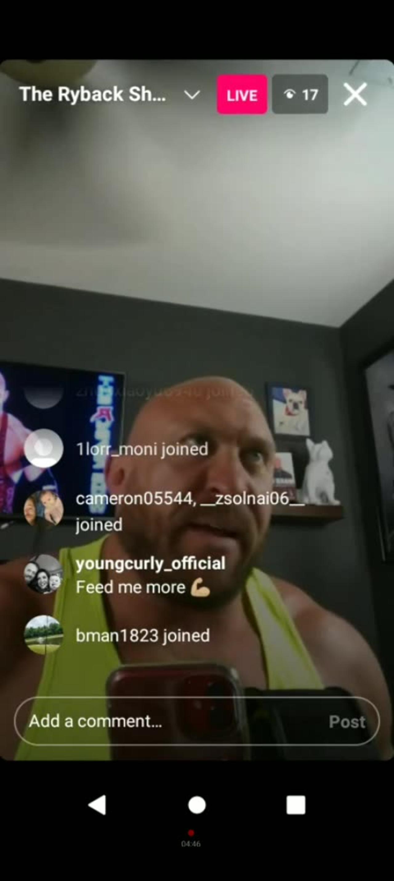 Ryback instagram live 7/18/23 - One News Page VIDEO