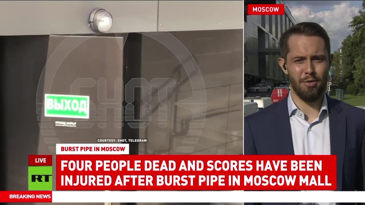 Burst pipe kills four at mall in Moscow – - One News Page VIDEO