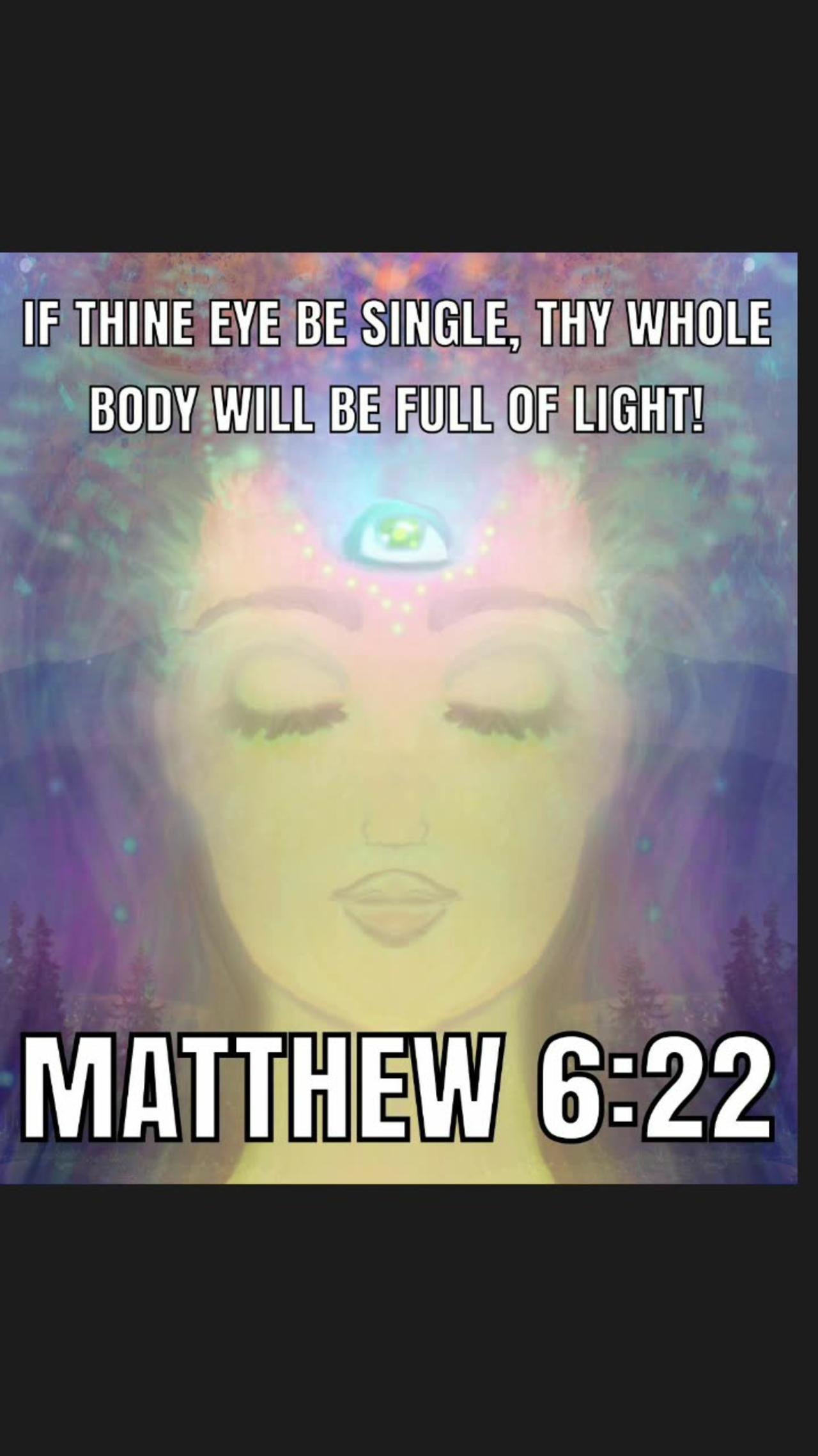 If Thine Eye be Single, Thy Whole Body Will be - One News Page VIDEO