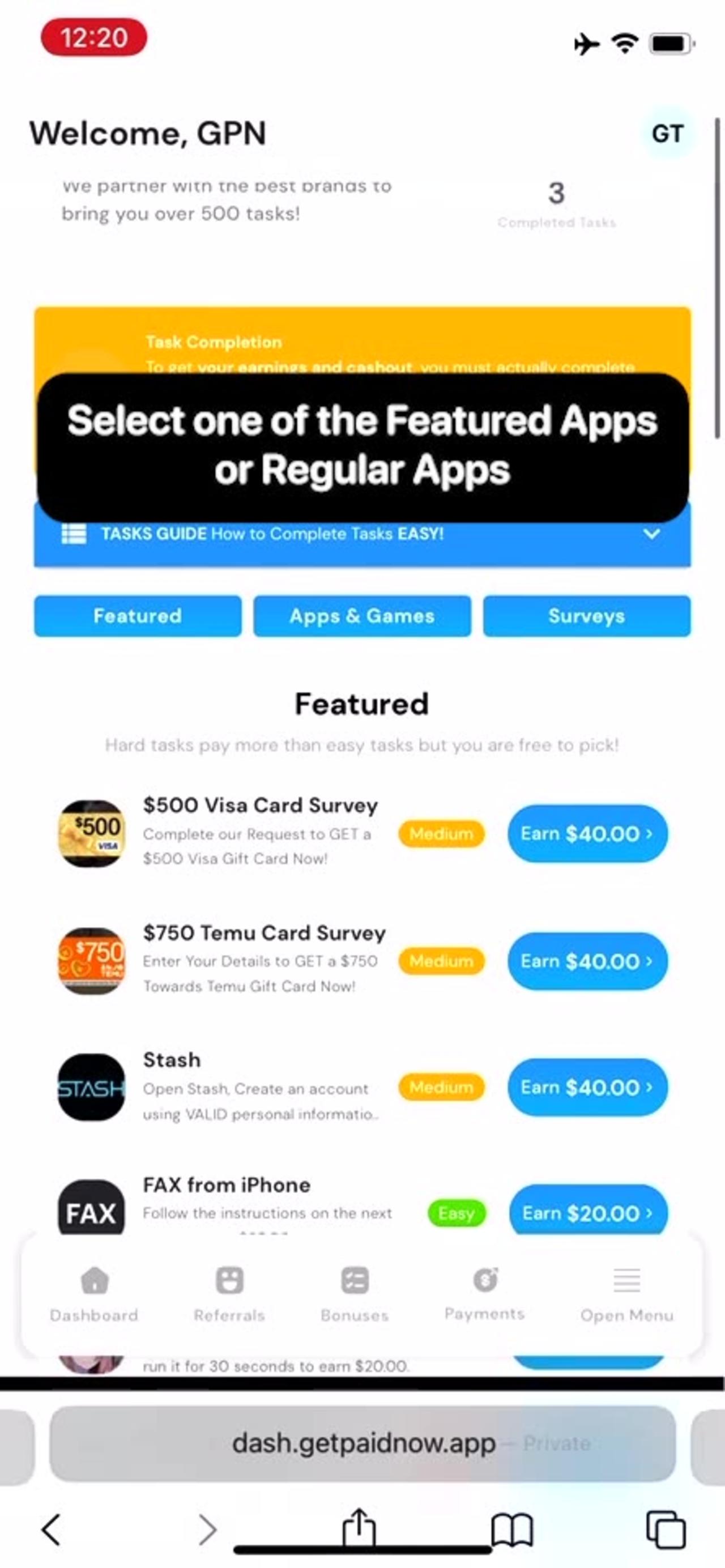 How To Complete Apps | GPN Tutorials - One News Page VIDEO