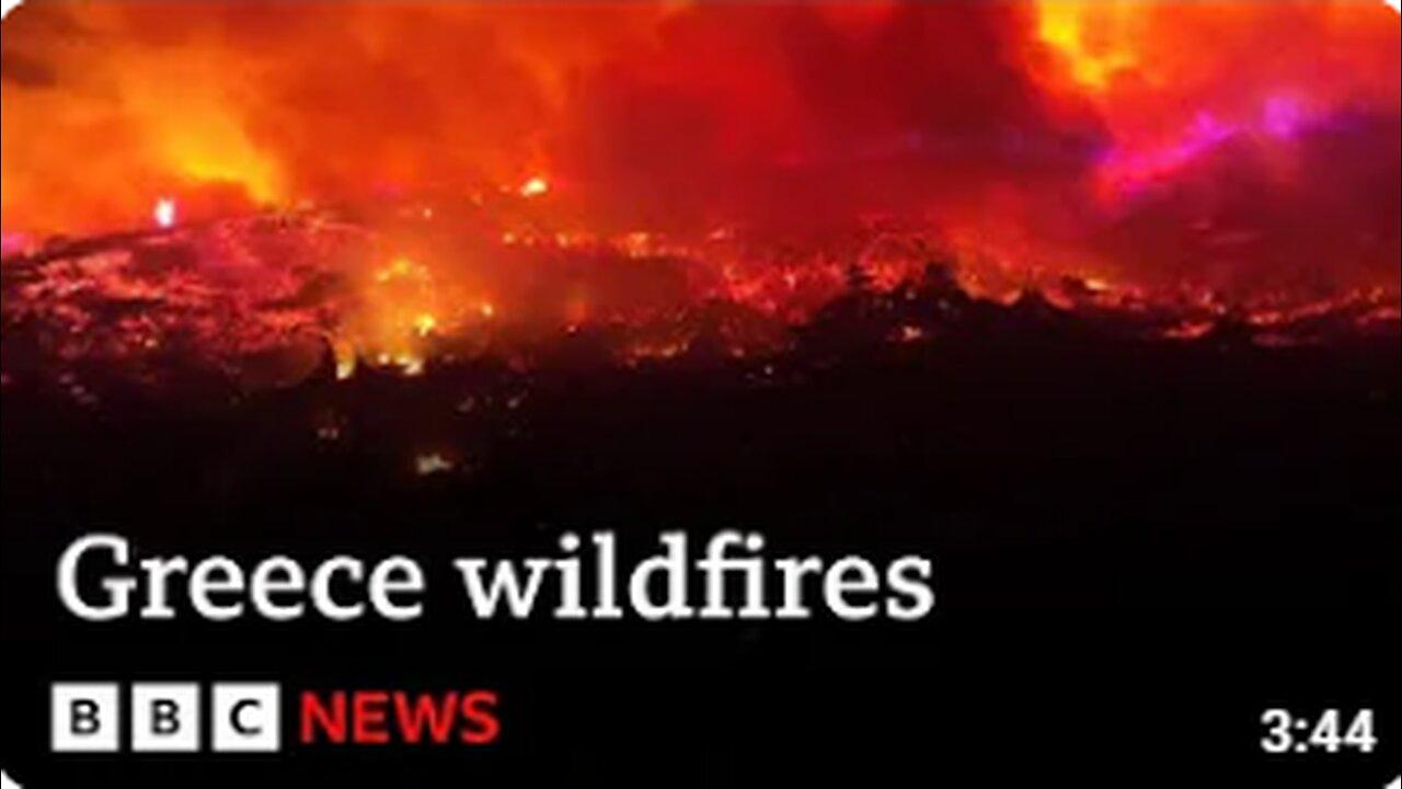 Rhodes and Corfu wildfires: Thousands evacuated - One News Page VIDEO