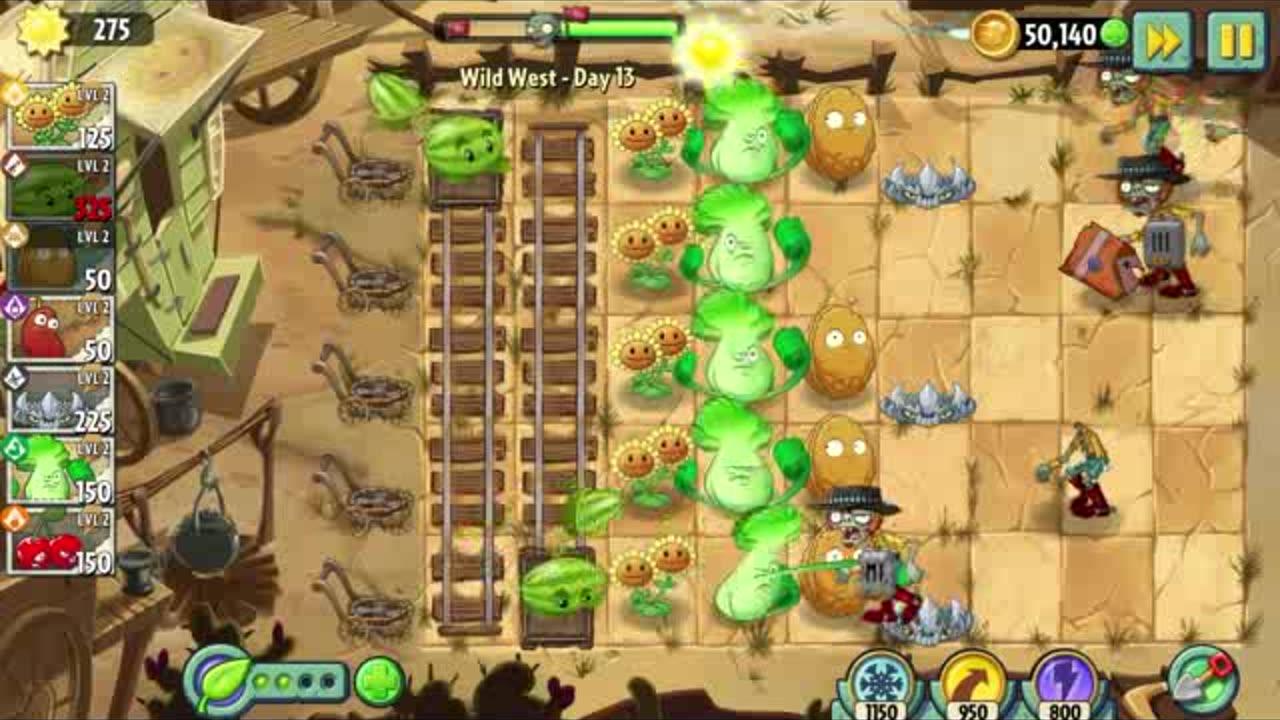 Plants vs Zombies 2 - WILD WEST [HD] - Day 13 - One News Page VIDEO