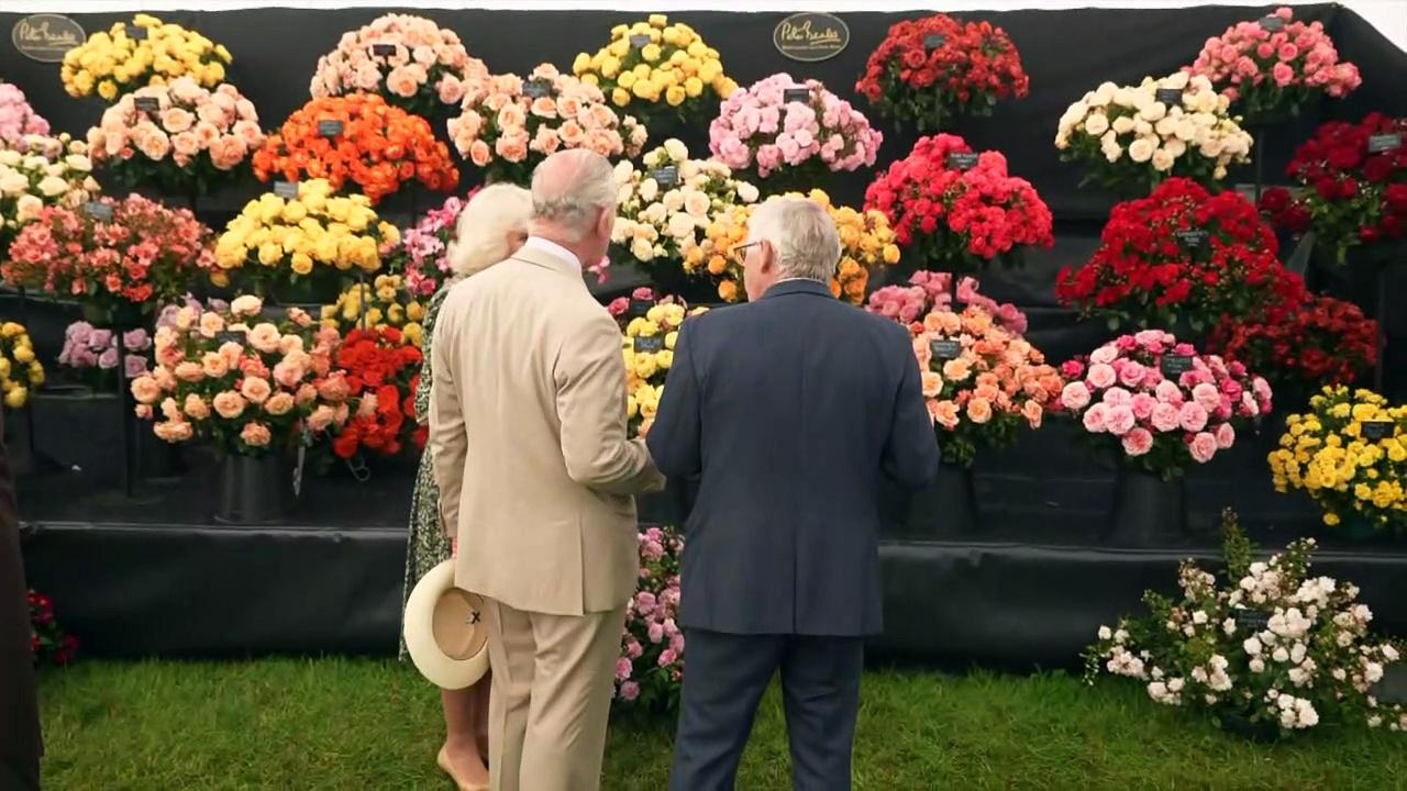 King & Queen flourish at Sandringham Flower Show - One News Page VIDEO