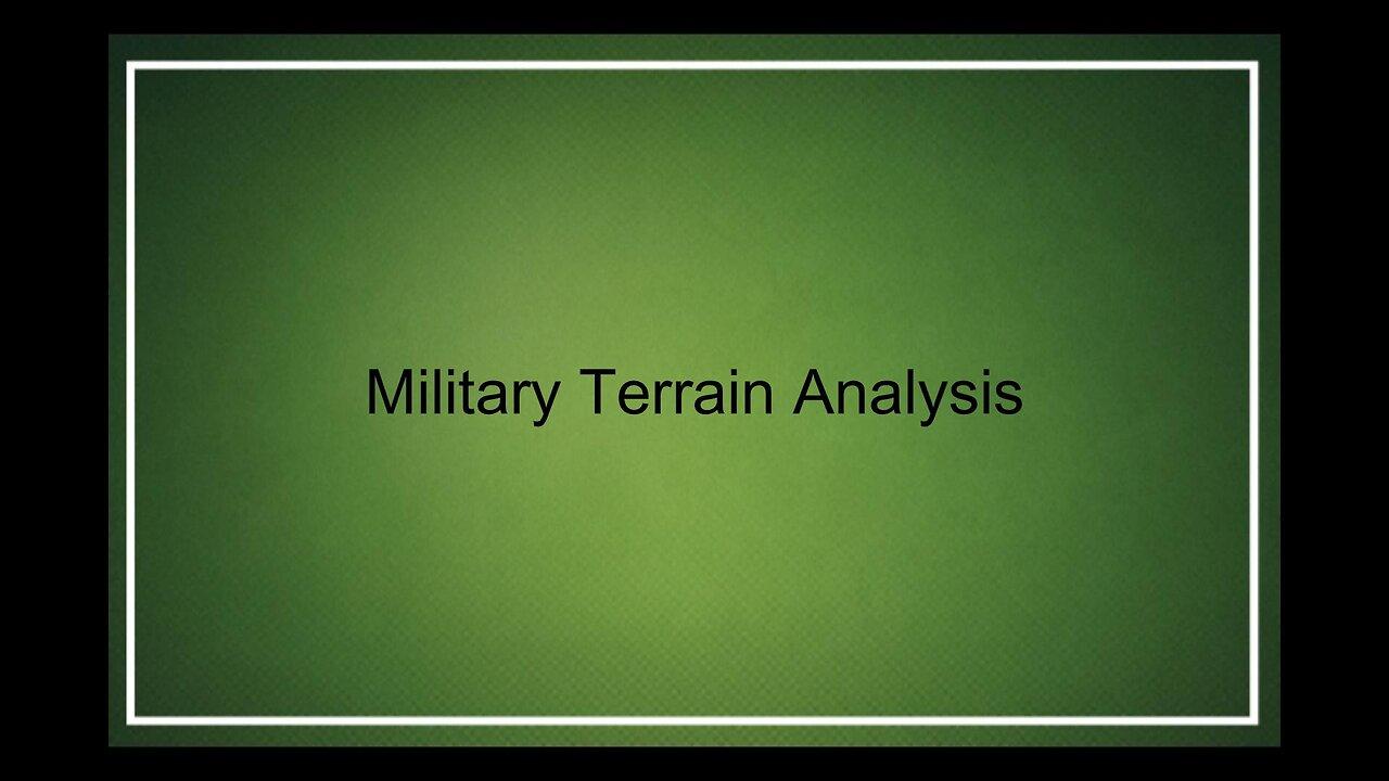 Military Terrain Analysis - One News Page VIDEO