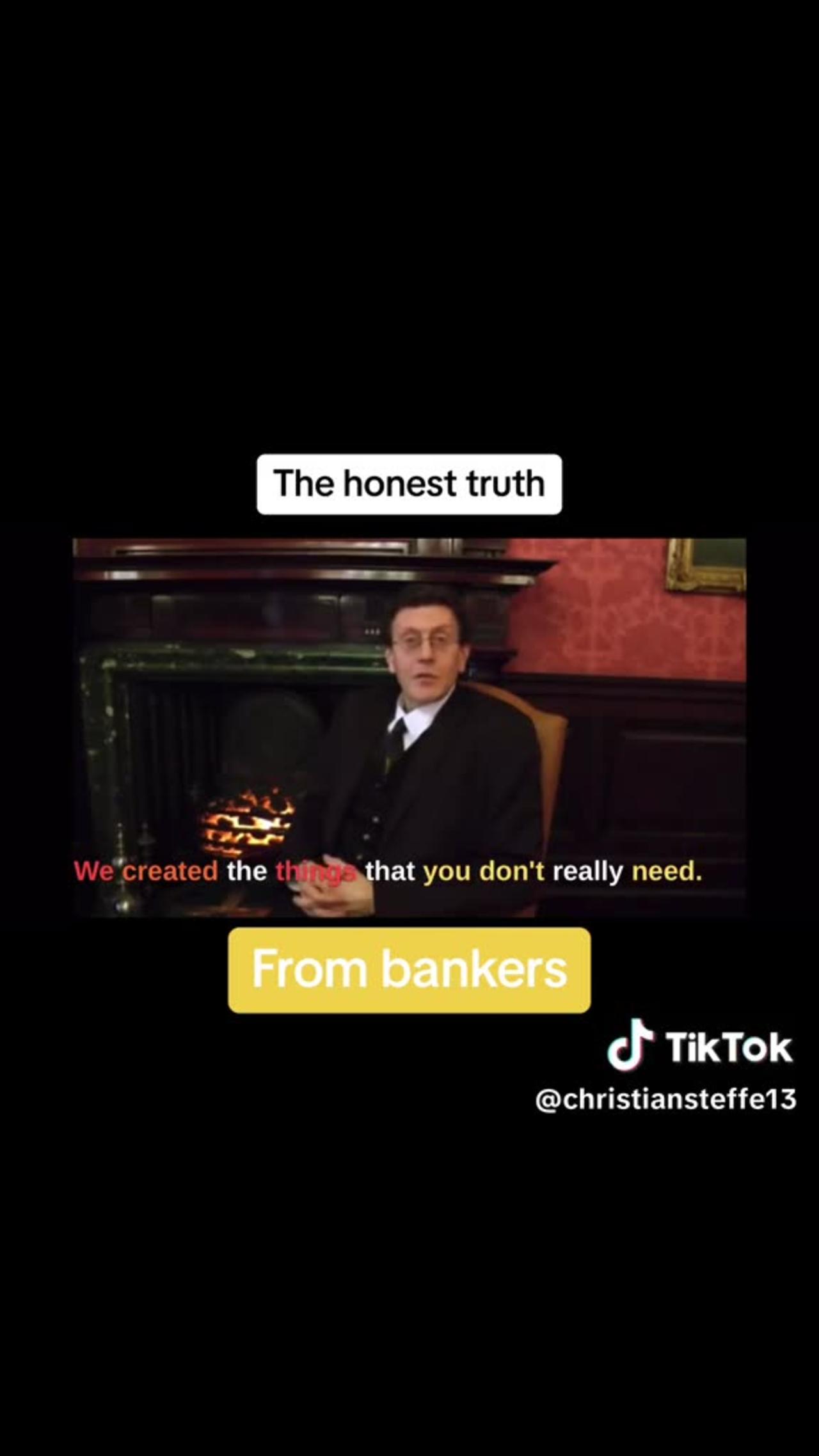 bankers telling the truth - One News Page VIDEO