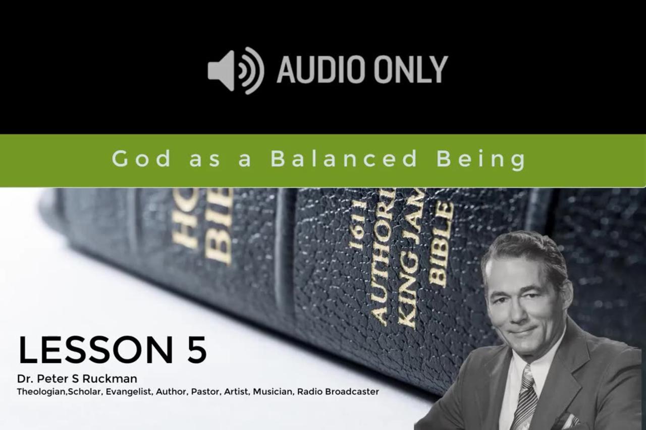 Dr Ruckman Lesson 5 God as a balanced being For - One News Page VIDEO