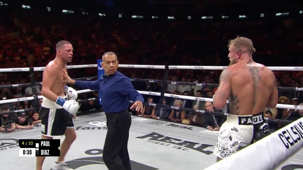 JAKE PAUL VS NATE DIAZ Fight Highlights - One News Page VIDEO
