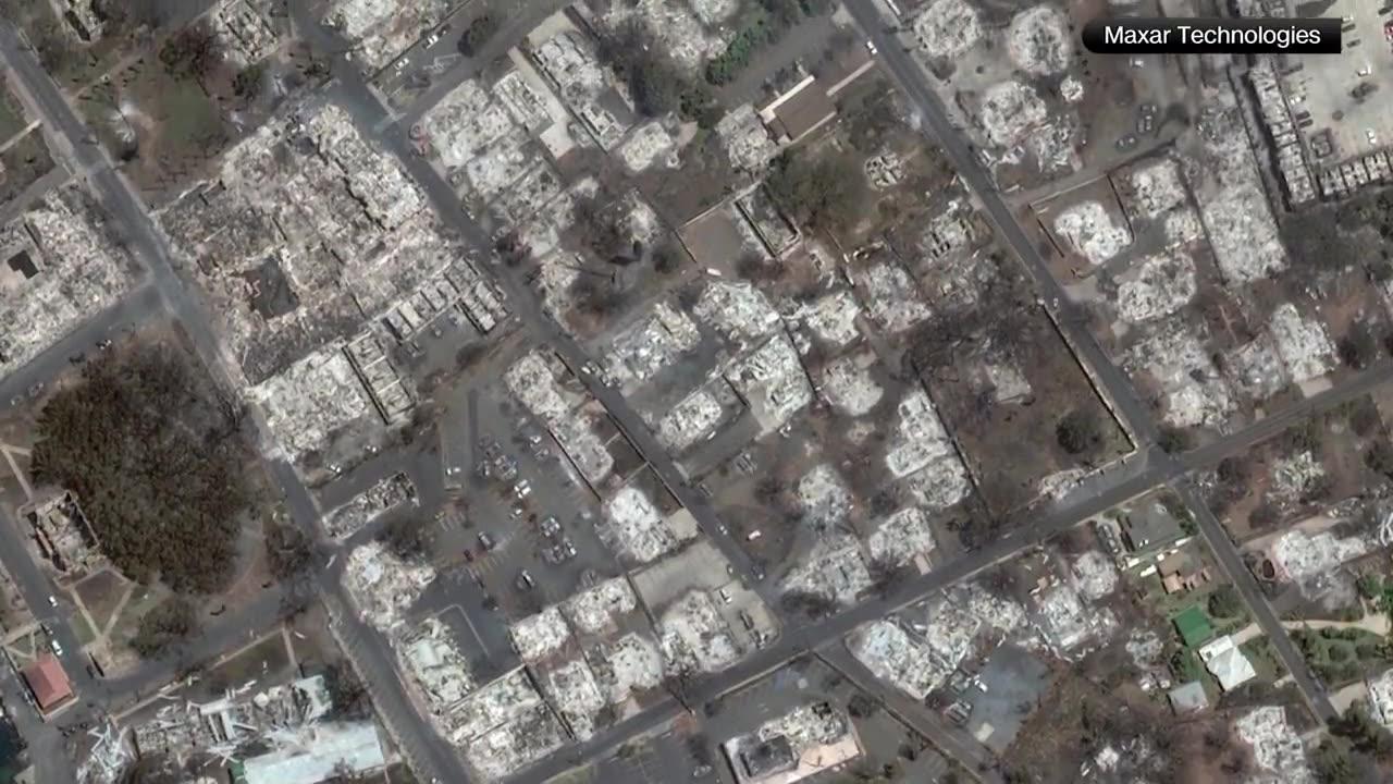 Hawaii fires before/after aerial photos of Maui - One News Page VIDEO