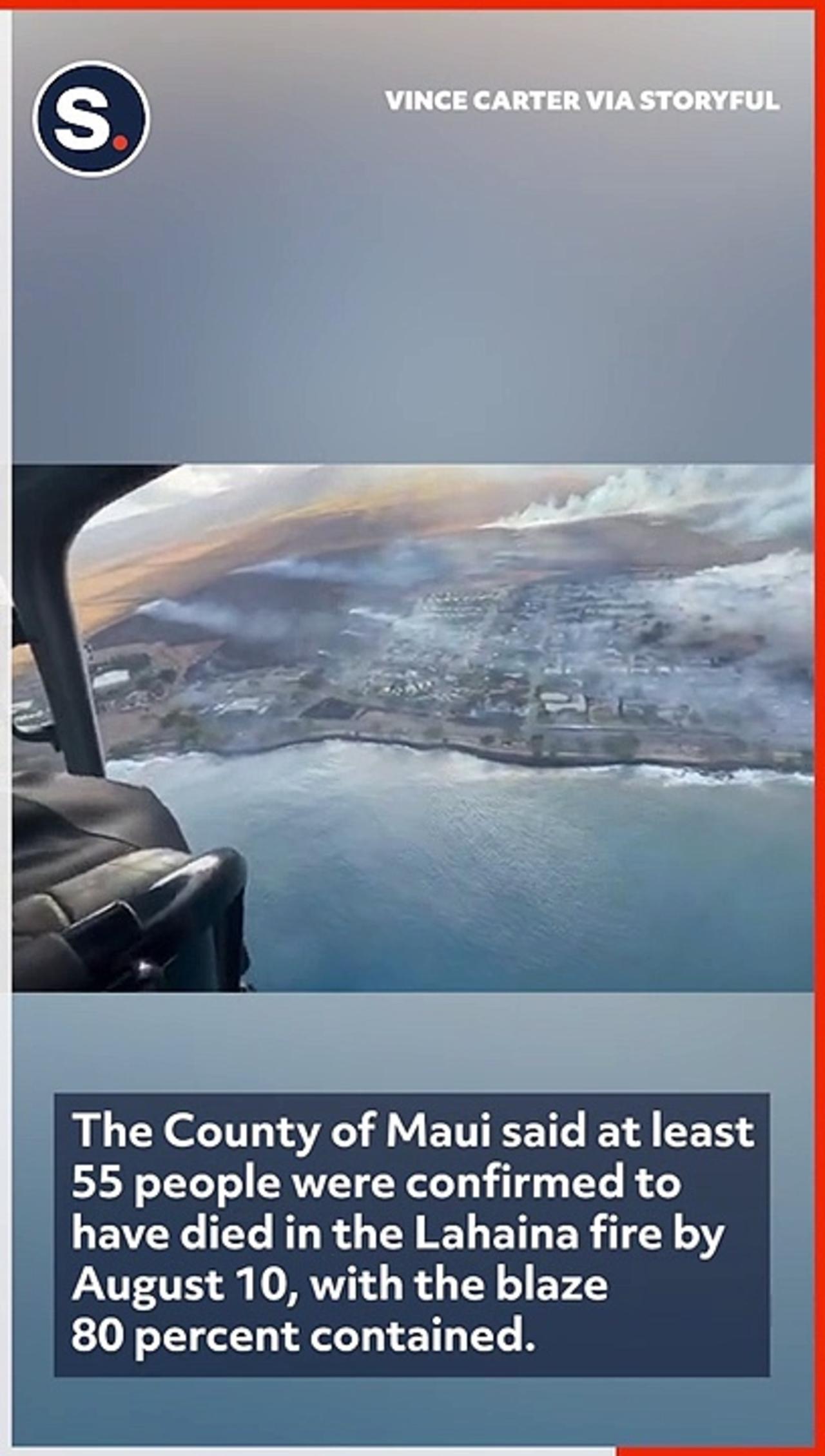 Devastation of Lahaina Seen in Helicopter - One News Page VIDEO
