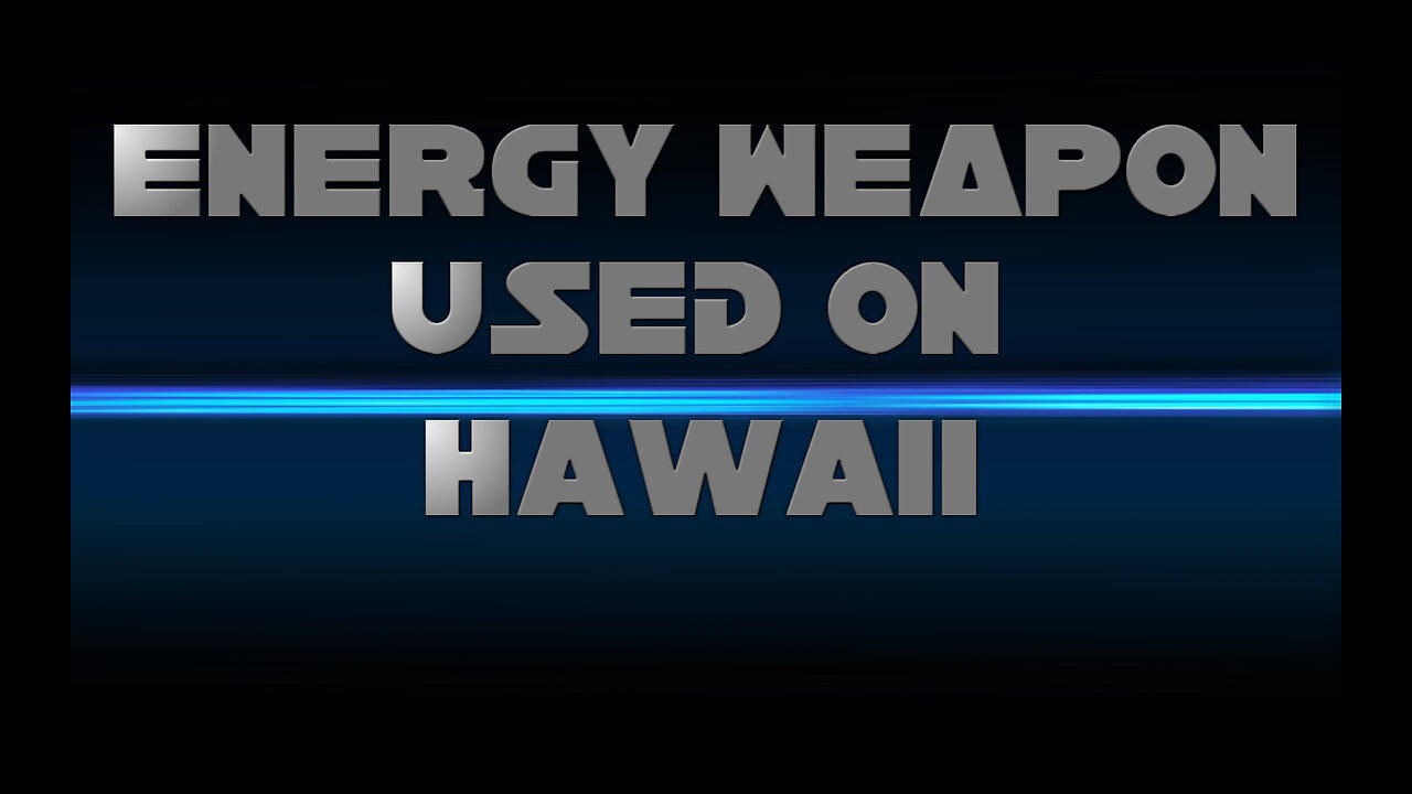 ENERGY WEAPON USED ON HAWAII ?!? - One News Page VIDEO