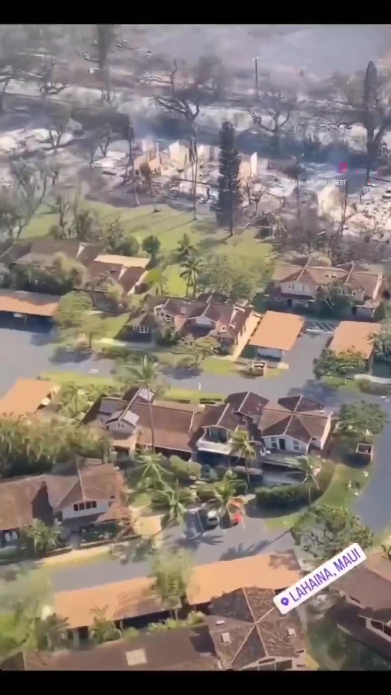 Maui Fires - Aerial View - Don't Be - One News Page VIDEO Maui Fires - Aerial View - Don't Be - One News Page VIDEO