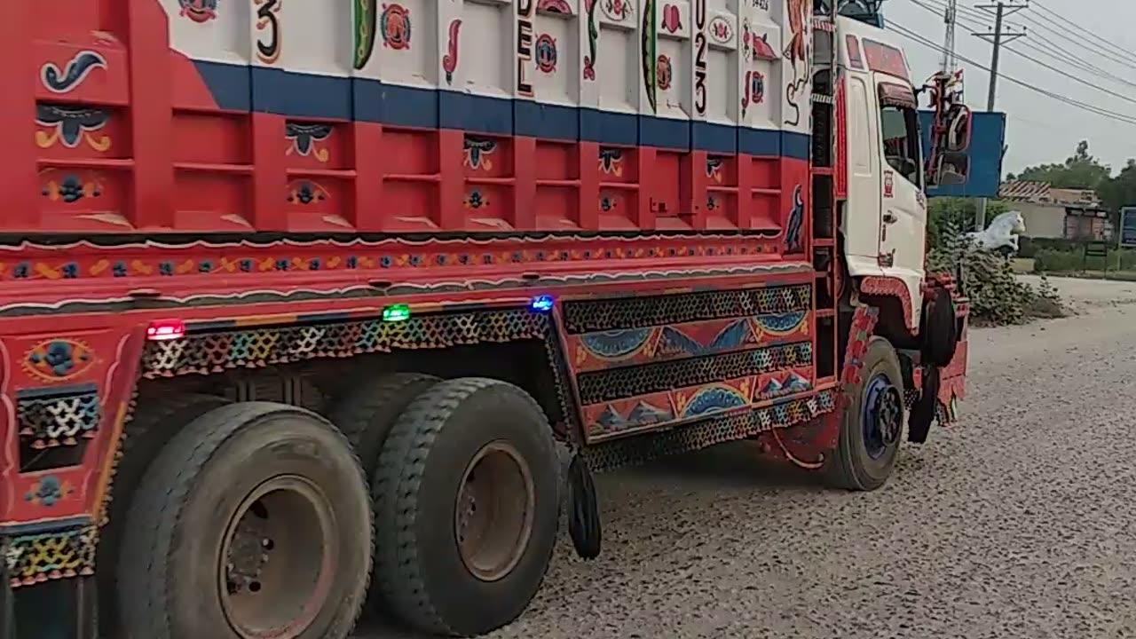 HINO with loaded Pakistani local decorated - One News Page VIDEO