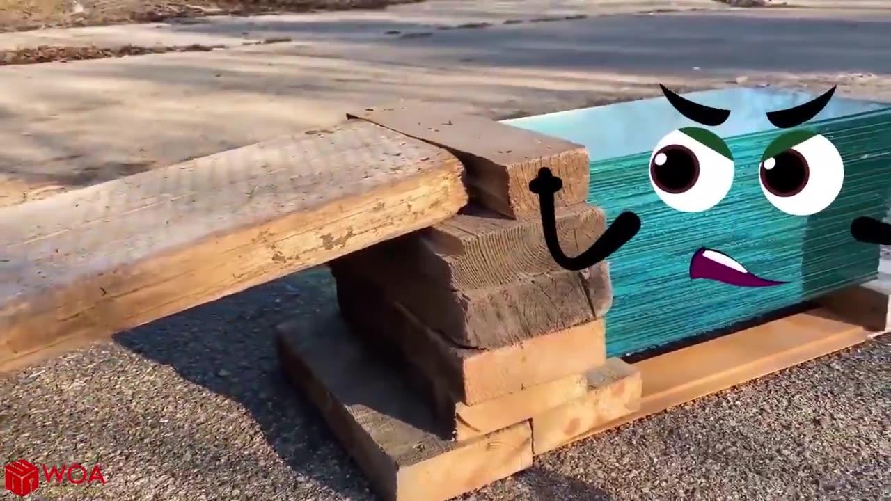 Crushing Crunchy & Soft Things by Car | - One News Page VIDEO