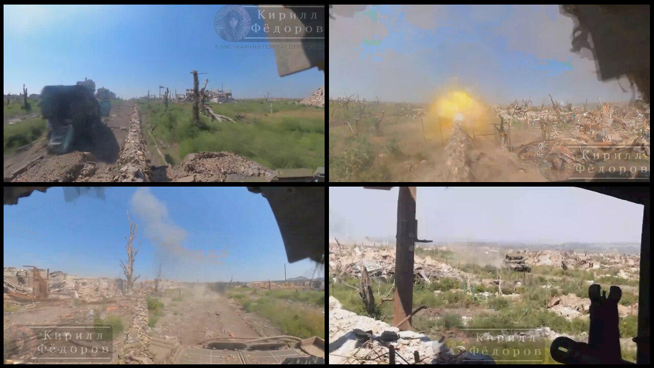 Battle of Marinka: Russian tank crews are - One News Page VIDEO