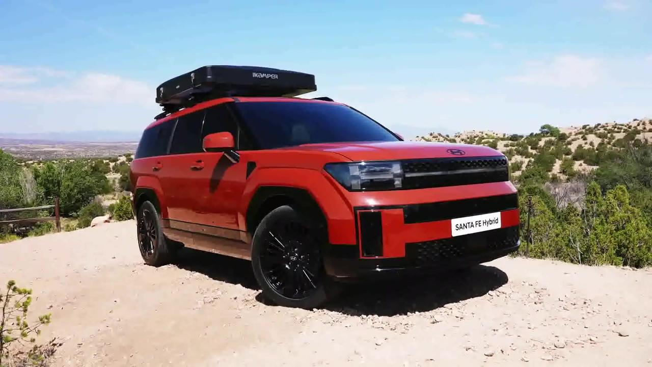 2024 Hyundai Santa Fe Exterior Design in Red - One News Page VIDEO