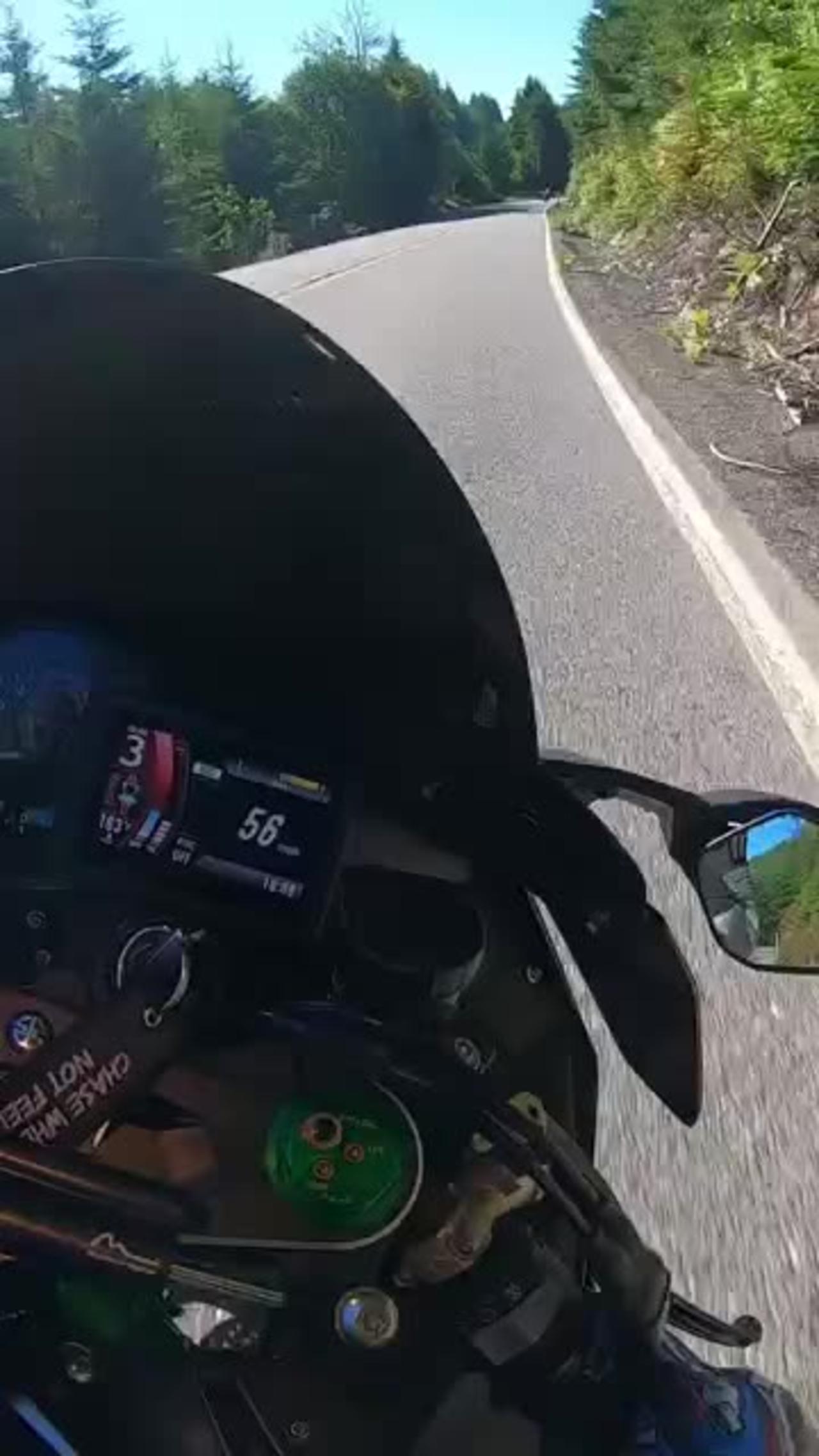 Kawasaki Ninja H2 riding the twisty backroads - One News Page VIDEO