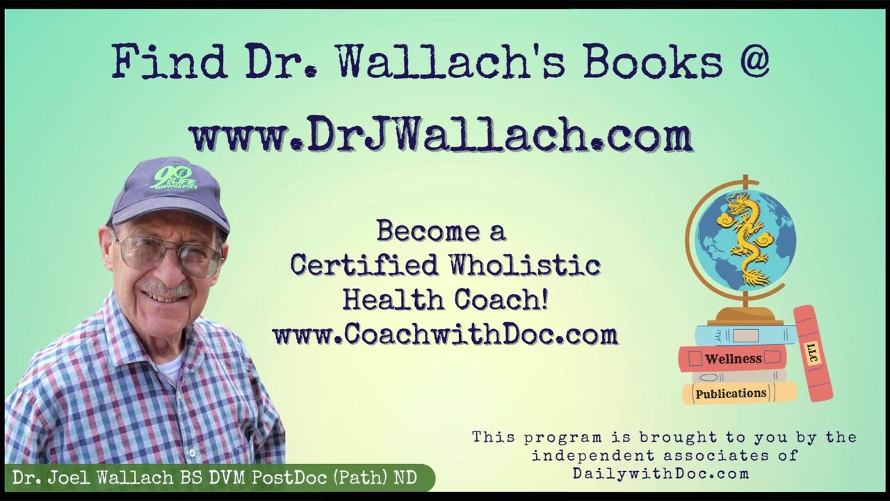 Ask Dr. Joel Wallach A Question! Join Us, LIVE! - One News Page VIDEO