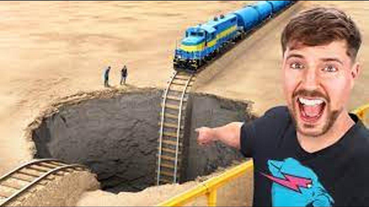 Train Vs Giant Pit. - One News Page VIDEO