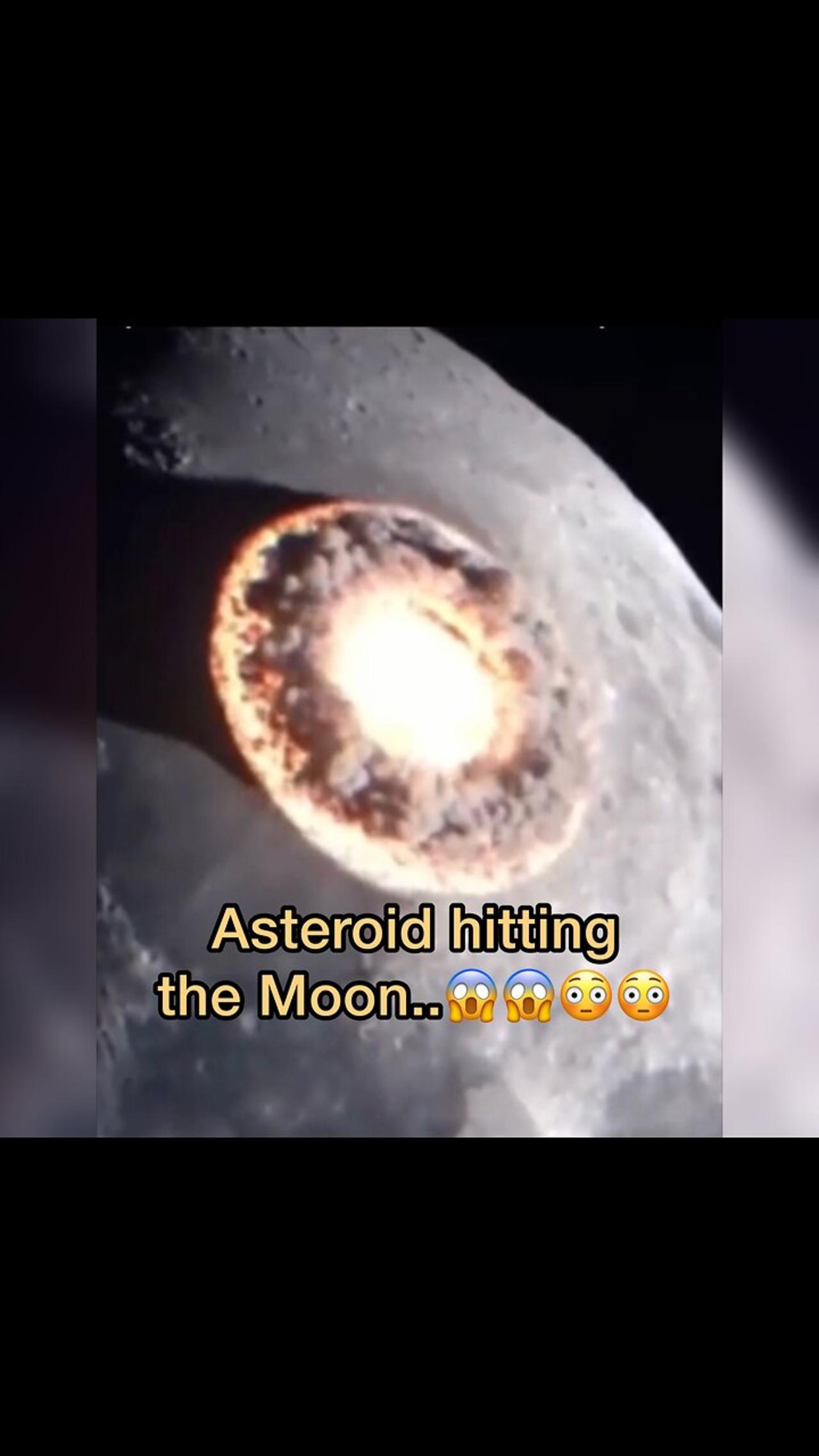 Asteroid hotting the Moon..😱😱 - One News Page VIDEO