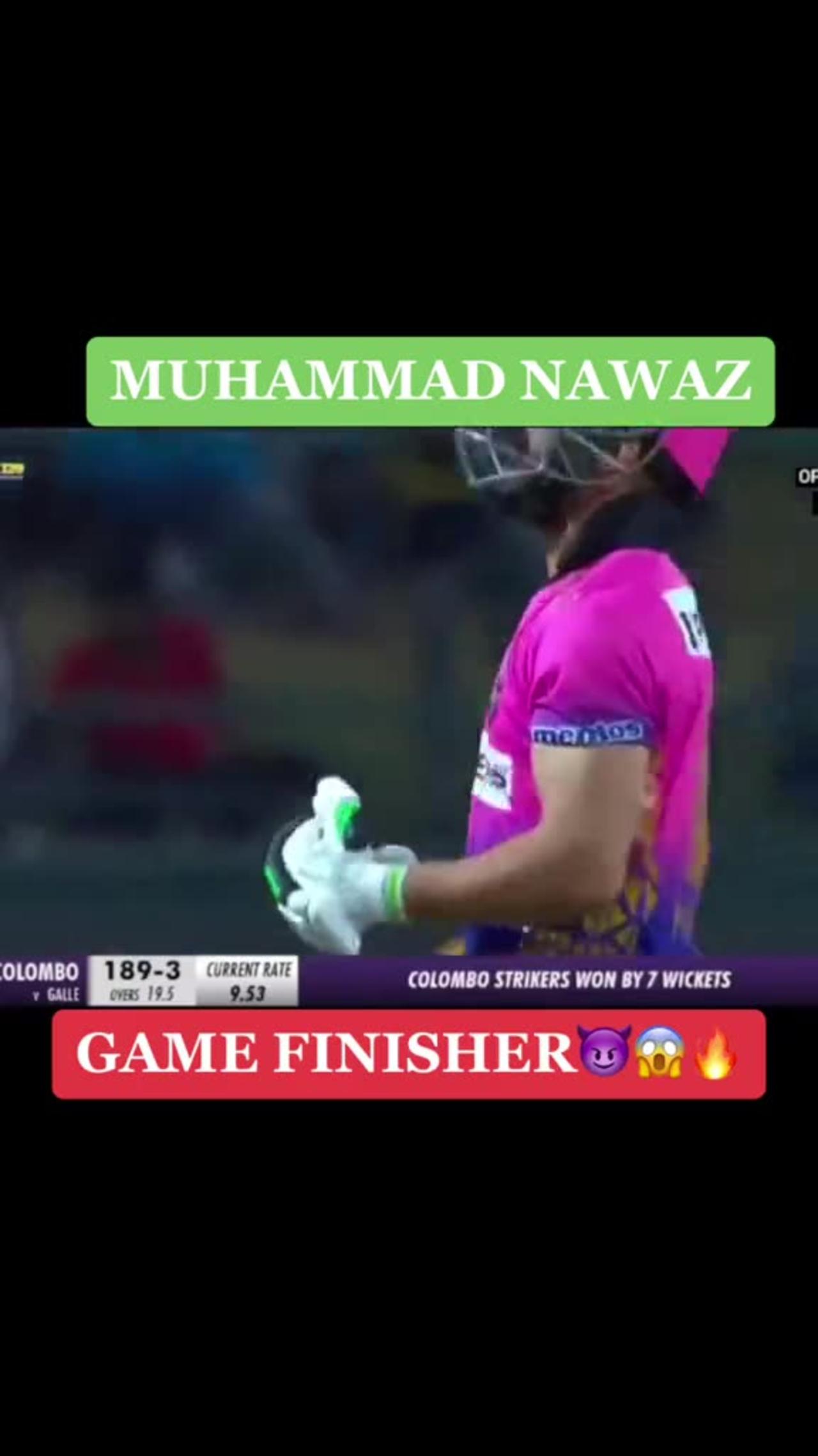 The game finisher Mohammad Nawaz - One News Page VIDEO