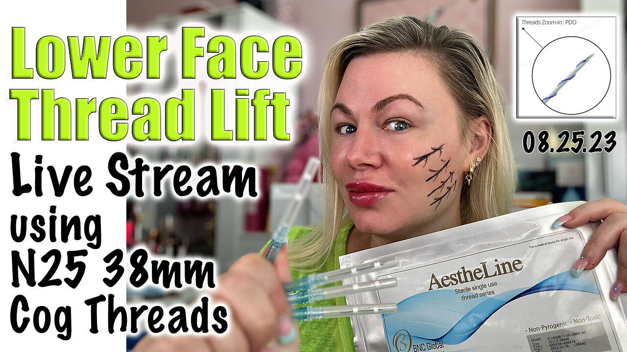 Lower Face Thread Lift with N25 38mm cog lifting - One News Page VIDEO