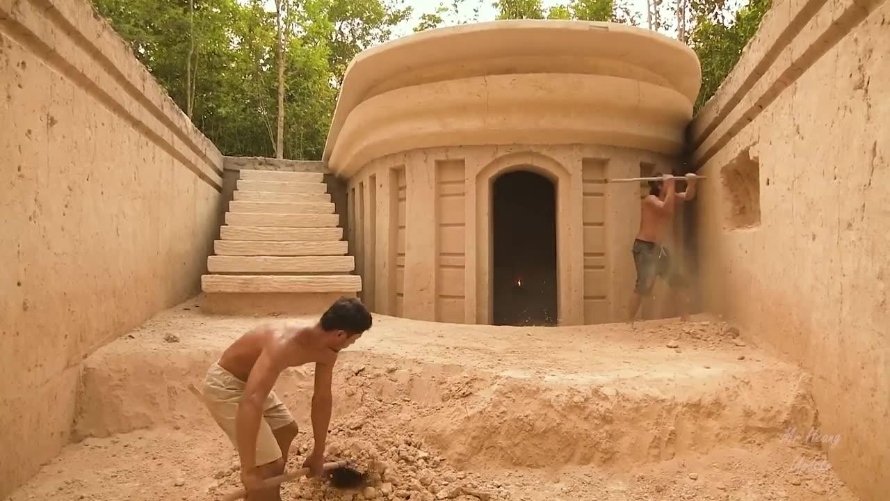 100 Days Building A Modern Underground Hut With - One News Page VIDEO